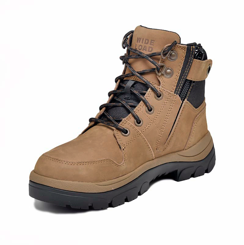 Wide Load 590TZN Casual Taupe 6 Inch Soft Toe Zip Boot — National ...