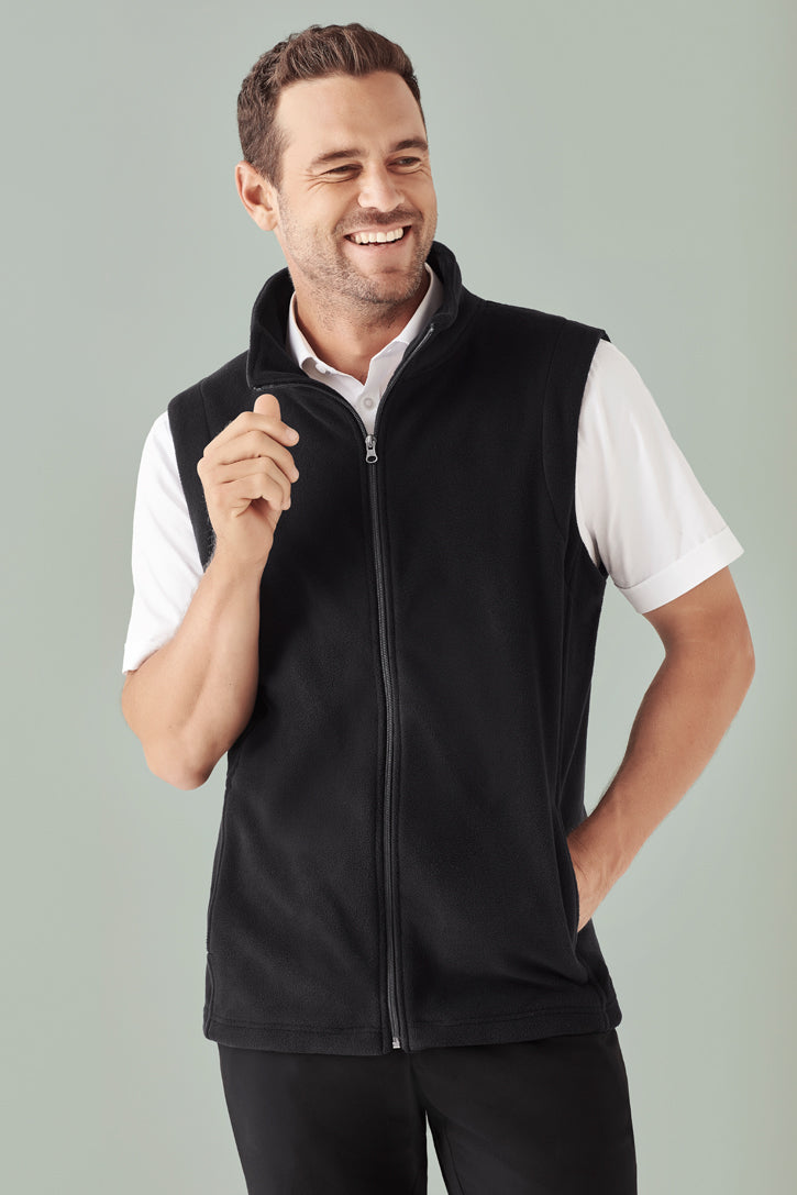 Biz Care F233MN Mens Plain Vest | National Workwear — National Workwear ...